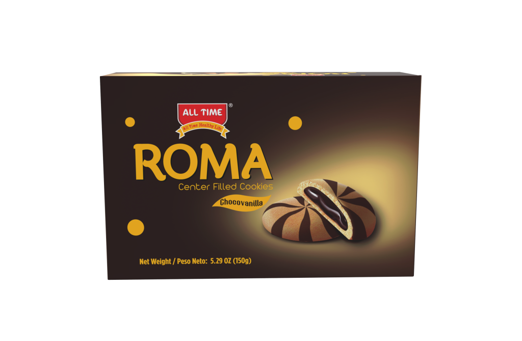 PRAN - All time Roma Cookies Choco - Vanilla 150gx12 - Premier Polmarex